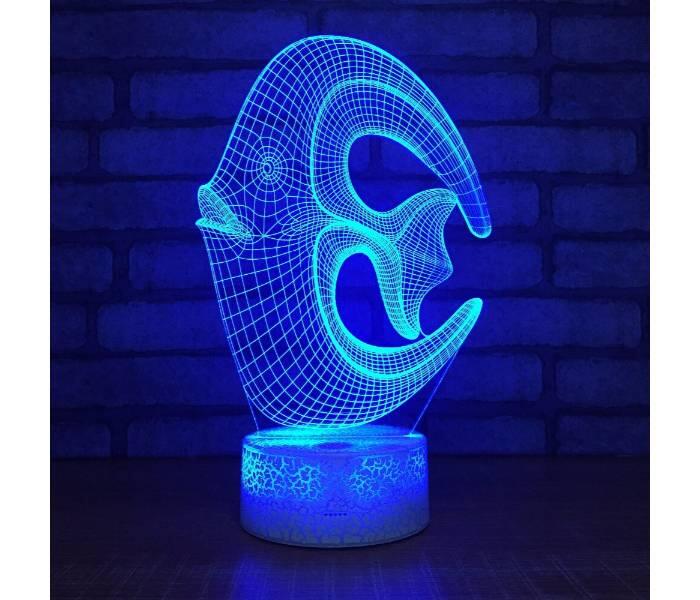 Poisson - Lampe holographique avec éclairage optique 3D - New Tech Store